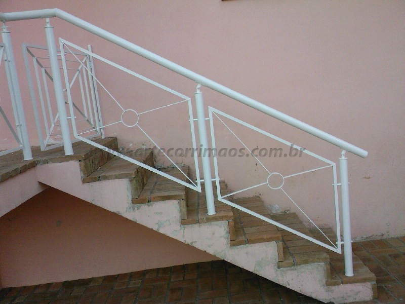 Corrimão aço inox, latão, ferro e corrimãos de alumínio e vidro